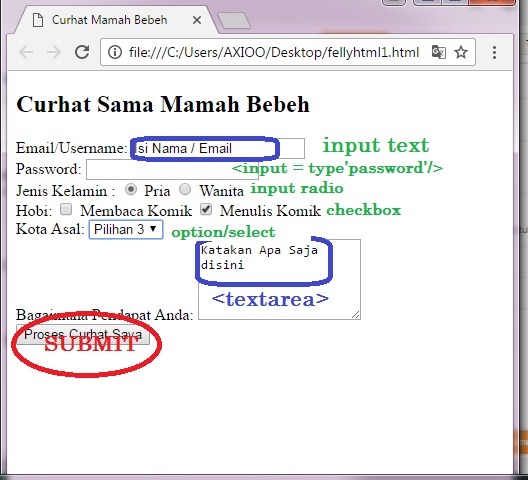 Contoh Form Html - 51+ Koleksi Gambar