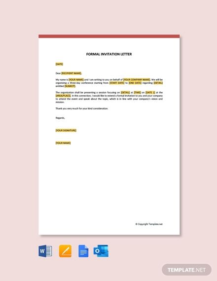 Contoh Formal Invitation Letter - 48+ Koleksi Gambar Contoh Formal Invitation Letter - 48+ Koleksi Gambar