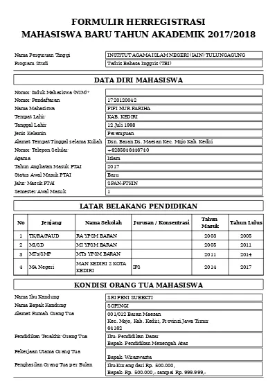 Detail Contoh Formulir Biodata Diri Lengkap Koleksi Nomer 53 Detail Contoh Formulir Biodata Diri Lengkap Koleksi Nomer 53