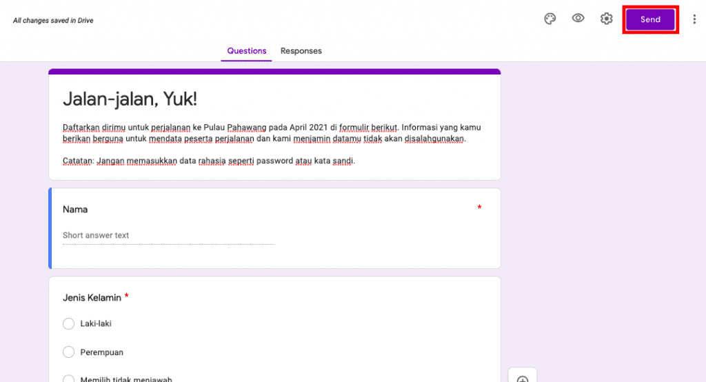 Detail Contoh Google Form Koleksi Nomer 10