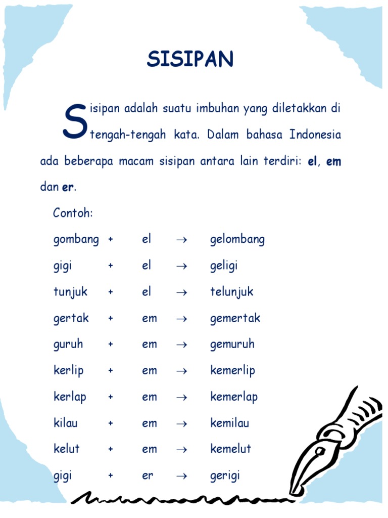 Detail Contoh Kata Sisipan Koleksi Nomer 11 Detail Contoh Kata Sisipan Koleksi Nomer 11