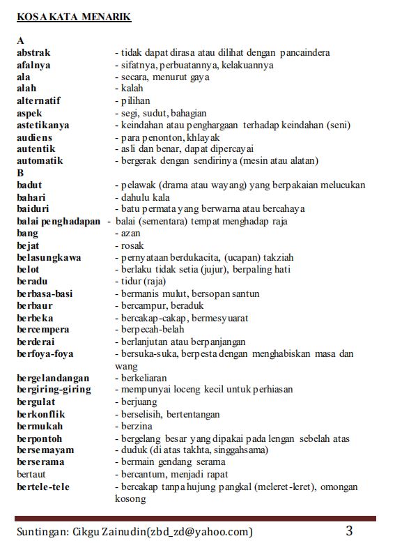 Detail Contoh Kosa Kata Istilah Koleksi Nomer 45 Detail Contoh Kosa Kata Istilah Koleksi Nomer 45
