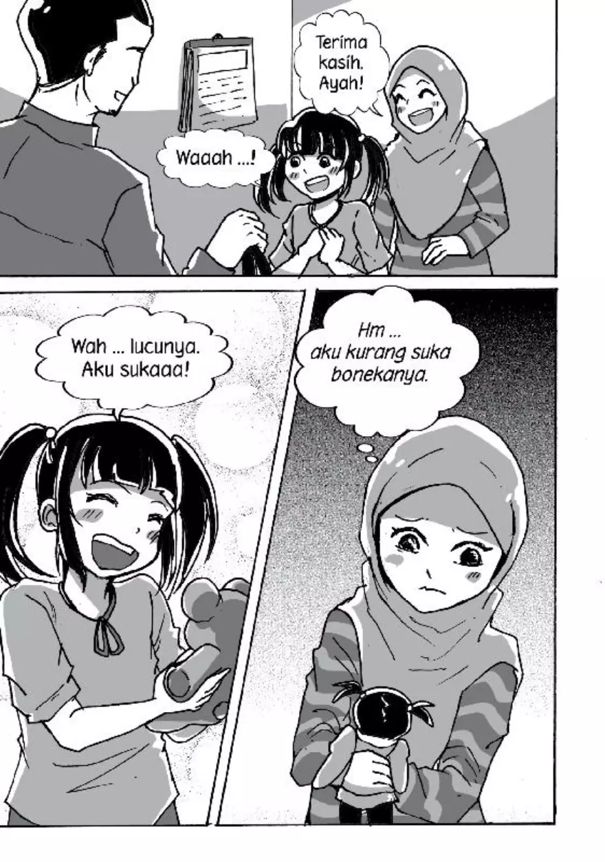 Detail Gambar Kartun Adik Bermain Bonekahitam Putih Koleksi Nomer 24