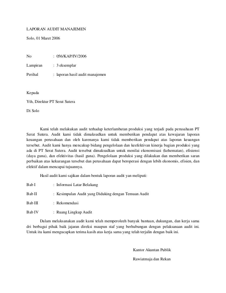 Detail Contoh Laporan Audit Internal Koleksi Nomer 43 Detail Contoh Laporan Audit Internal Koleksi Nomer 43