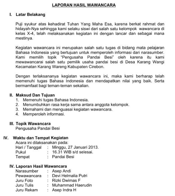 Detail Contoh Laporan Hasil Kerja Koleksi Nomer 13 Detail Contoh Laporan Hasil Kerja Koleksi Nomer 13
