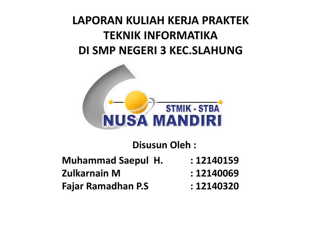 Detail Contoh Laporan Kerja Praktek Teknik Informatika Koleksi Nomer 11 Detail Contoh Laporan Kerja Praktek Teknik Informatika Koleksi Nomer 11