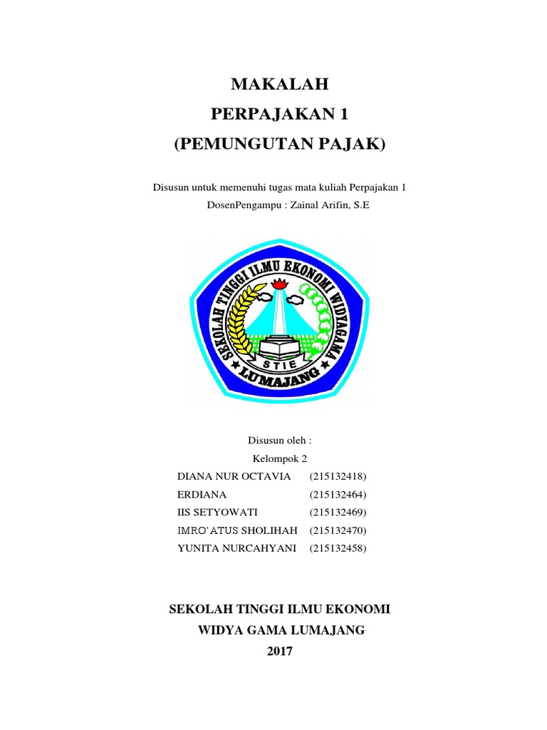 Detail Contoh Makalah Perpajakan Koleksi Nomer 4 Detail Contoh Makalah Perpajakan Koleksi Nomer 4