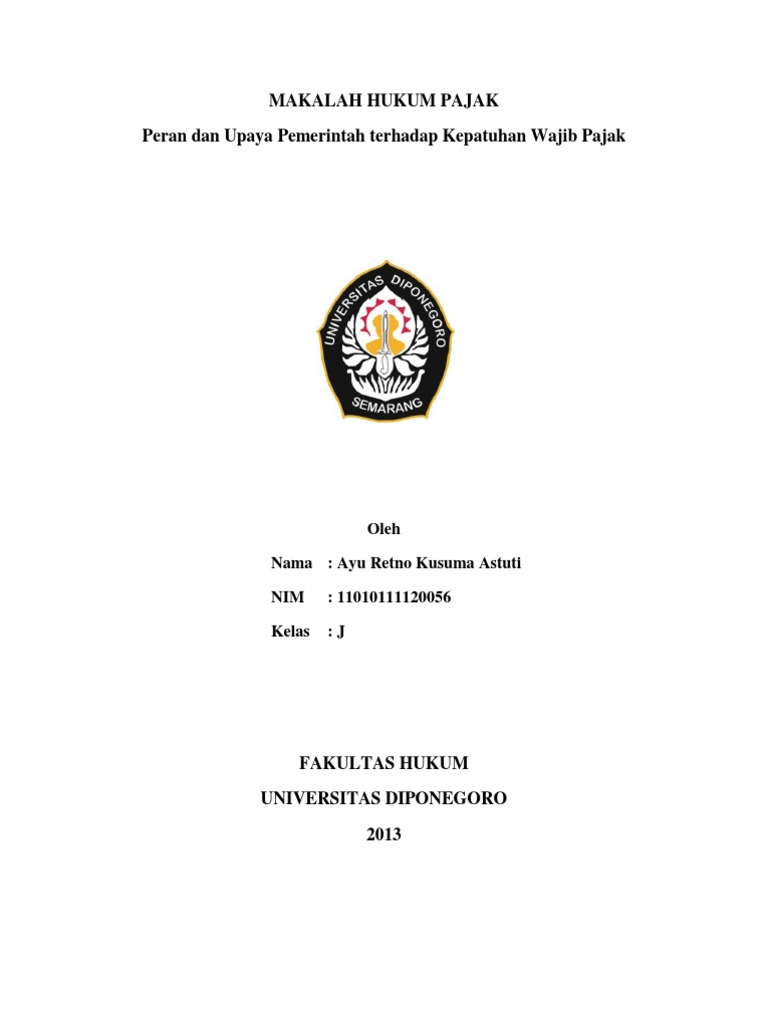 Contoh Makalah Perpajakan - 57+ Koleksi Gambar Contoh Makalah Perpajakan - 57+ Koleksi Gambar