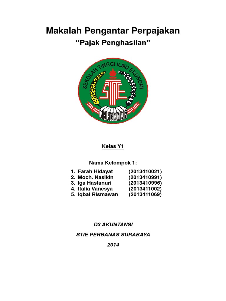 Contoh Makalah Perpajakan - 57+ Koleksi Gambar Contoh Makalah Perpajakan - 57+ Koleksi Gambar