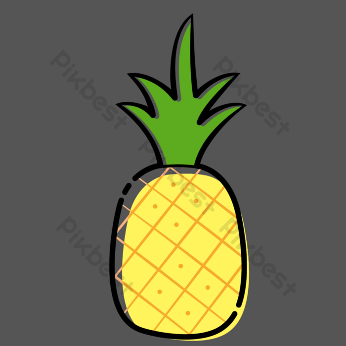Detail Gambar Kartun Buah Nanas Koleksi Nomer 36