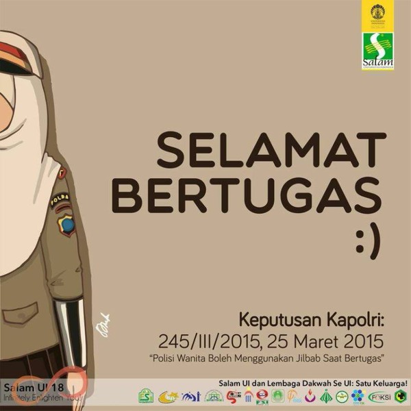 Gambar Kartun Polwan Muslimah 55 Koleksi Gambar