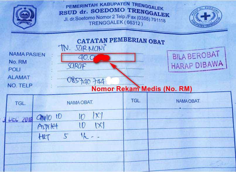 Contoh Nomor Rekam Medis - 44+ Koleksi Gambar Contoh Nomor Rekam Medis - 44+ Koleksi Gambar