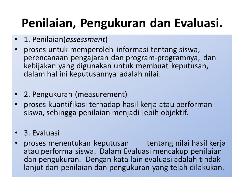 Detail Contoh Pengukuran Penilaian Dan Evaluasi Koleksi Nomer 19 Detail Contoh Pengukuran Penilaian Dan Evaluasi Koleksi Nomer 19