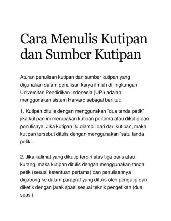 Detail Contoh Penulisan Kutipan Koleksi Nomer 12 Detail Contoh Penulisan Kutipan Koleksi Nomer 12