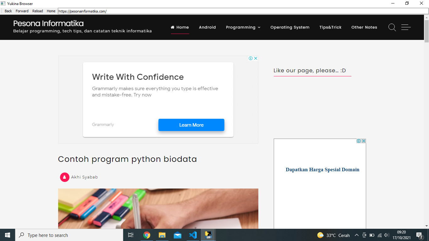 Detail Contoh Program Python Biodata Koleksi Nomer 31 Detail Contoh Program Python Biodata Koleksi Nomer 31