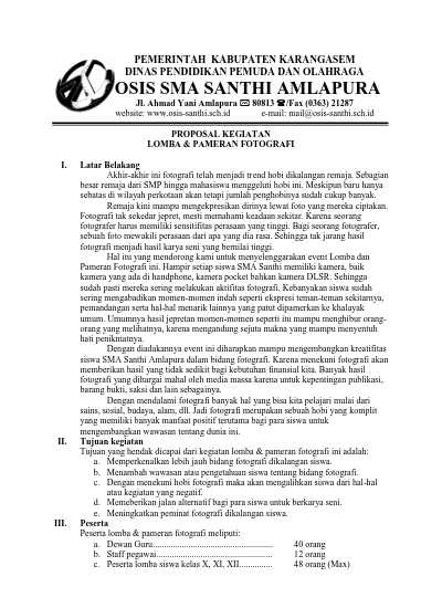 Detail Contoh Proposal Kegiatan Lomba Koleksi Nomer 49 Detail Contoh Proposal Kegiatan Lomba Koleksi Nomer 49