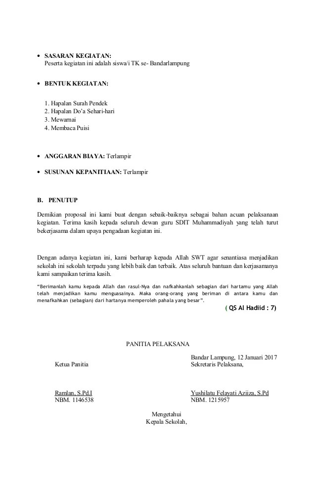 Detail Contoh Proposal Singkat Kegiatan Sekolah Koleksi Nomer 21 Detail Contoh Proposal Singkat Kegiatan Sekolah Koleksi Nomer 21