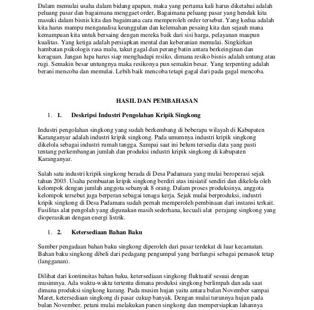 Detail Contoh Proposal Usaha Keripik Singkong Lengkap Koleksi Nomer 13 Detail Contoh Proposal Usaha Keripik Singkong Lengkap Koleksi Nomer 13