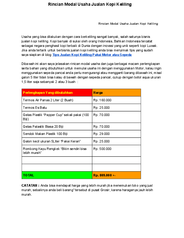 Contoh Rincian Modal Usaha - 55+ Koleksi Gambar Contoh Rincian Modal Usaha - 55+ Koleksi Gambar