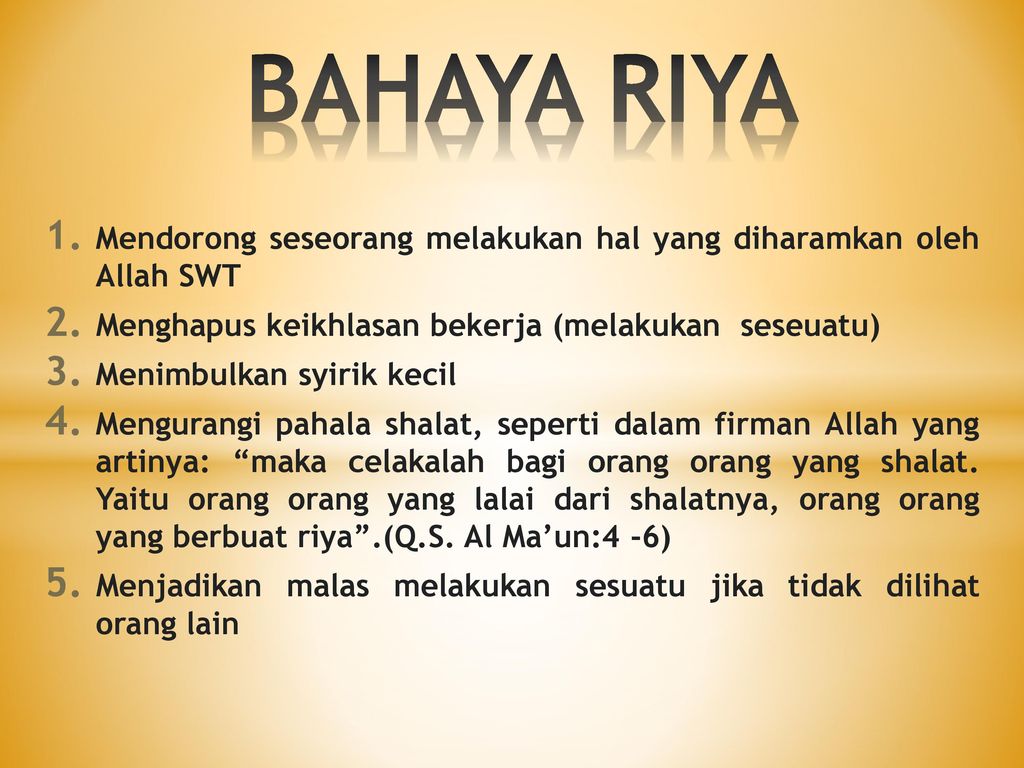Detail Contoh Sifat Riya Koleksi Nomer 33 