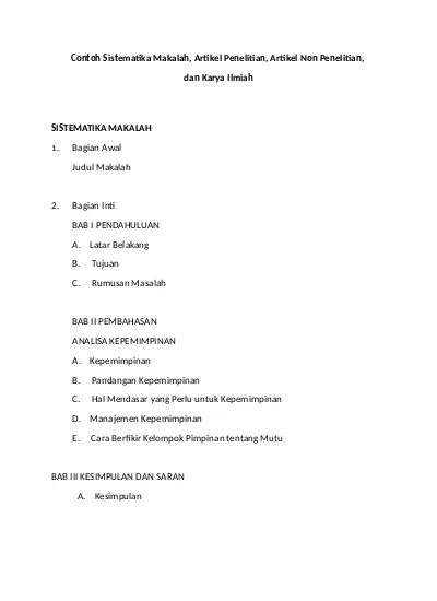 Detail Contoh Sistematika Penulisan Skripsi Koleksi Nomer 24 Detail Contoh Sistematika Penulisan Skripsi Koleksi Nomer 24