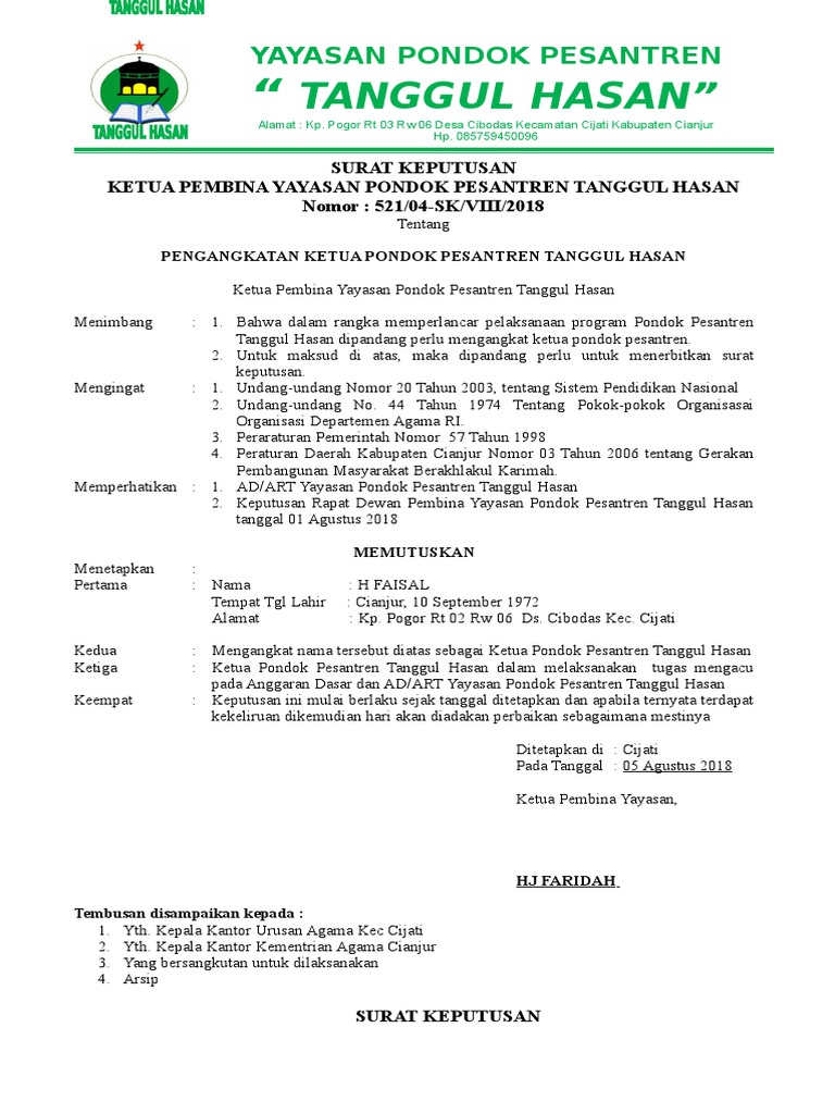 Contoh Sk Ketua Yayasan - 53+ Koleksi Gambar Contoh Sk Ketua Yayasan - 53+ Koleksi Gambar