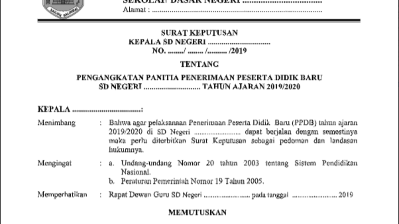 Detail Contoh Sk Panitia Ppdb Koleksi Nomer 40 Detail Contoh Sk Panitia Ppdb Koleksi Nomer 40