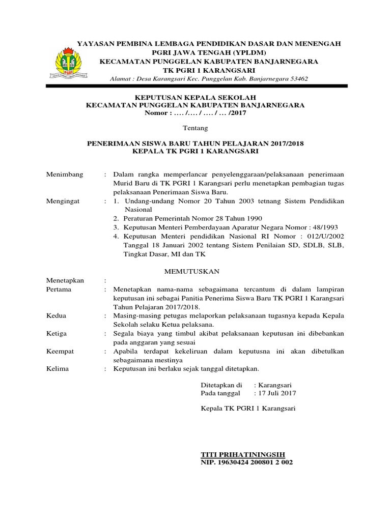Susunan Panitia Contoh Sk Ppdb Contoh Surat Keputusan P – eroppa Susunan Panitia Contoh Sk Ppdb Contoh Surat Keputusan P – eroppa