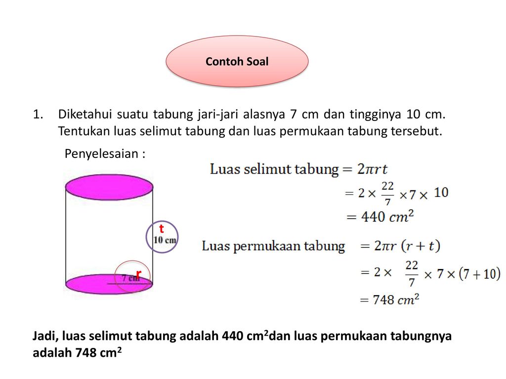 Detail Contoh Soal Luas Permukaan Tabung Koleksi Nomer 12 Detail Contoh Soal Luas Permukaan Tabung Koleksi Nomer 12