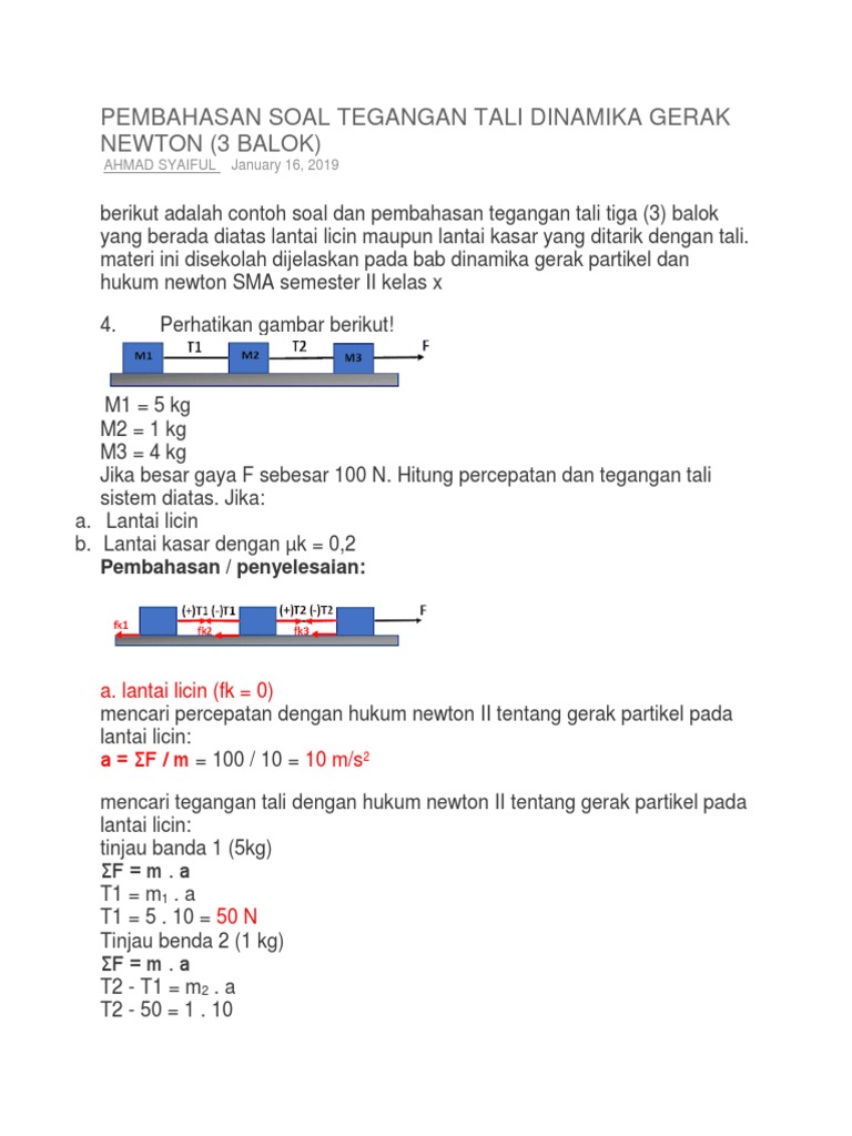 Detail Contoh Soal Tegangan Tali Koleksi Nomer 30 Detail Contoh Soal Tegangan Tali Koleksi Nomer 30