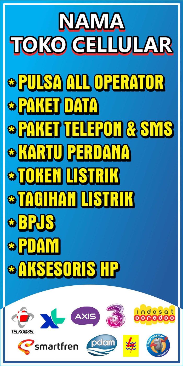 Detail Contoh Spanduk Jual Pulsa Dan Token Listrik Koleksi Nomer 30 Detail Contoh Spanduk Jual Pulsa Dan Token Listrik Koleksi Nomer 30