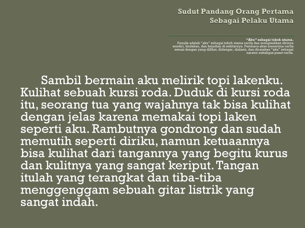 Detail Contoh Sudut Pandang Orang Pertama Koleksi Nomer 7 Detail Contoh Sudut Pandang Orang Pertama Koleksi Nomer 7