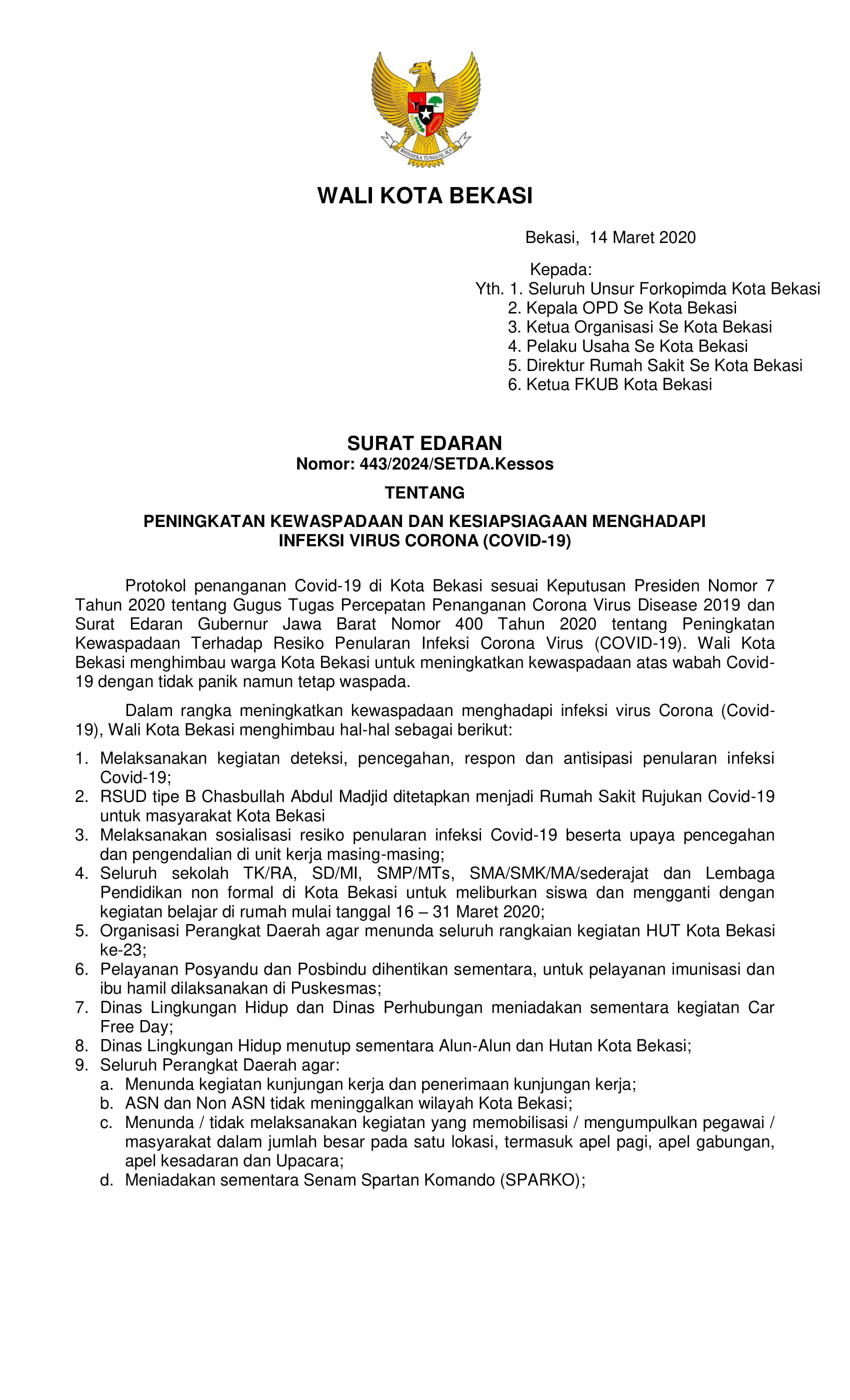 Contoh Surat Edaran Walikota - 50+ Koleksi Gambar Contoh Surat Edaran Walikota - 50+ Koleksi Gambar