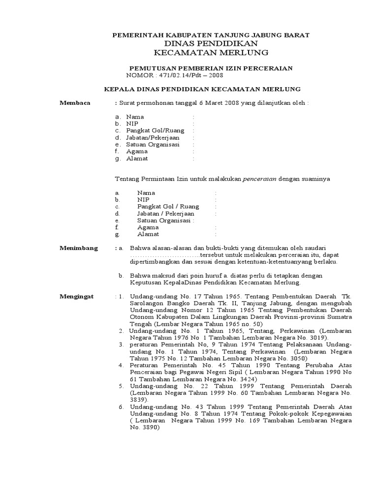 Halaman Unduh untuk file Contoh Surat Izin Cerai Pns yang ke 22 Halaman Unduh untuk file Contoh Surat Izin Cerai Pns yang ke 22