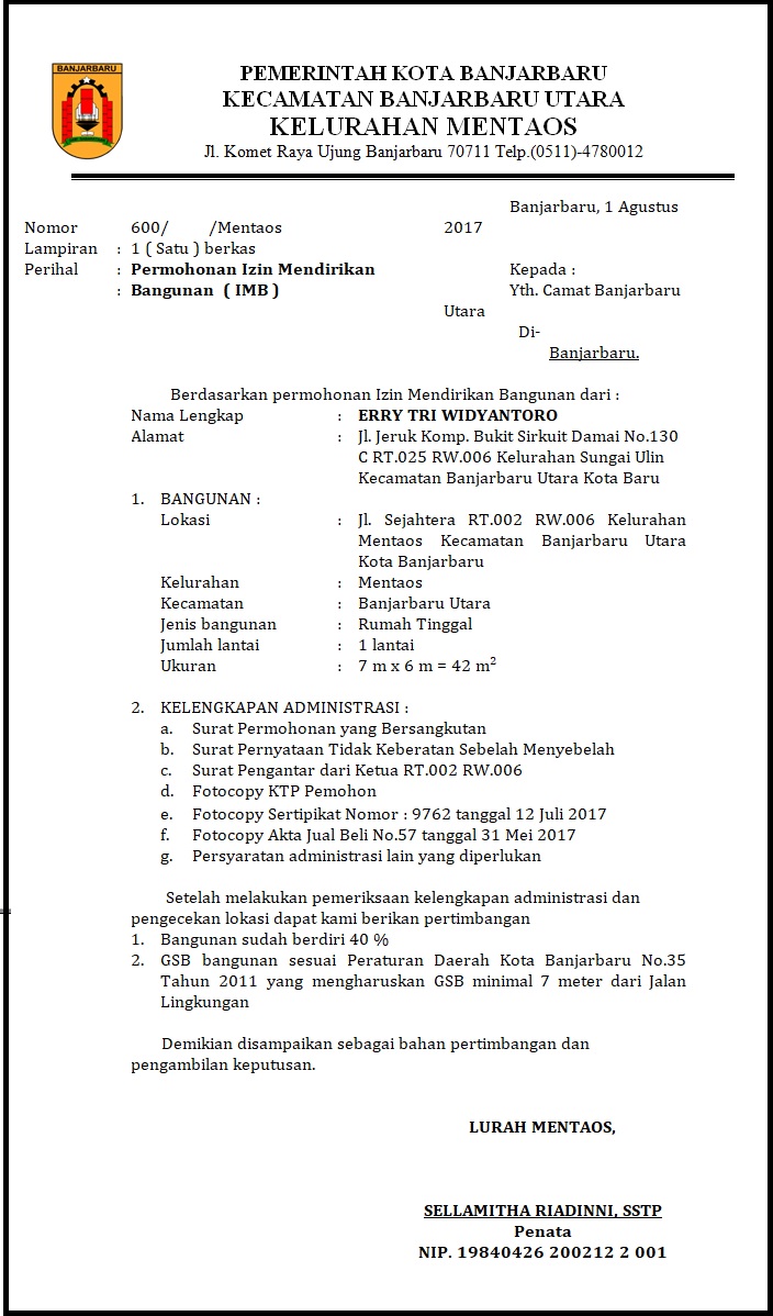 Detail Contoh Surat Izin Mendirikan Bangunan Dari Desa Koleksi Nomer 1 Detail Contoh Surat Izin Mendirikan Bangunan Dari Desa Koleksi Nomer 1