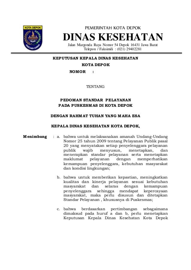 Detail Contoh Surat Keputusan Kepala Puskesmas Koleksi Nomer 13 Detail Contoh Surat Keputusan Kepala Puskesmas Koleksi Nomer 13