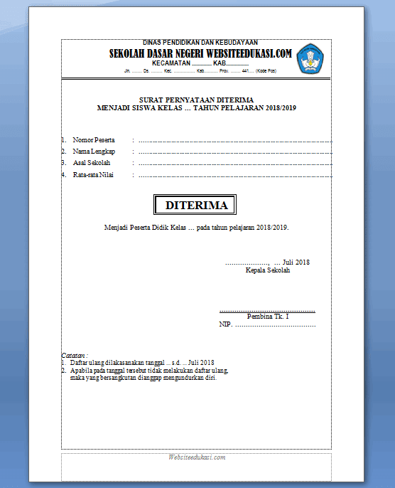 Halaman Unduh untuk file Contoh Surat Keterangan Diterima Di Sekolah ... Halaman Unduh untuk file Contoh Surat Keterangan Diterima Di Sekolah ...