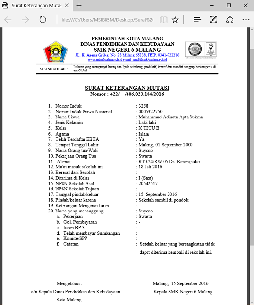 Detail Contoh Surat Keterangan Diterima Di Sekolah Koleksi Nomer 51 Detail Contoh Surat Keterangan Diterima Di Sekolah Koleksi Nomer 51