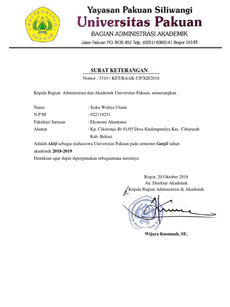 Detail Contoh Surat Keterangan Kuliah Di Universitas Koleksi Nomer 23 Detail Contoh Surat Keterangan Kuliah Di Universitas Koleksi Nomer 23