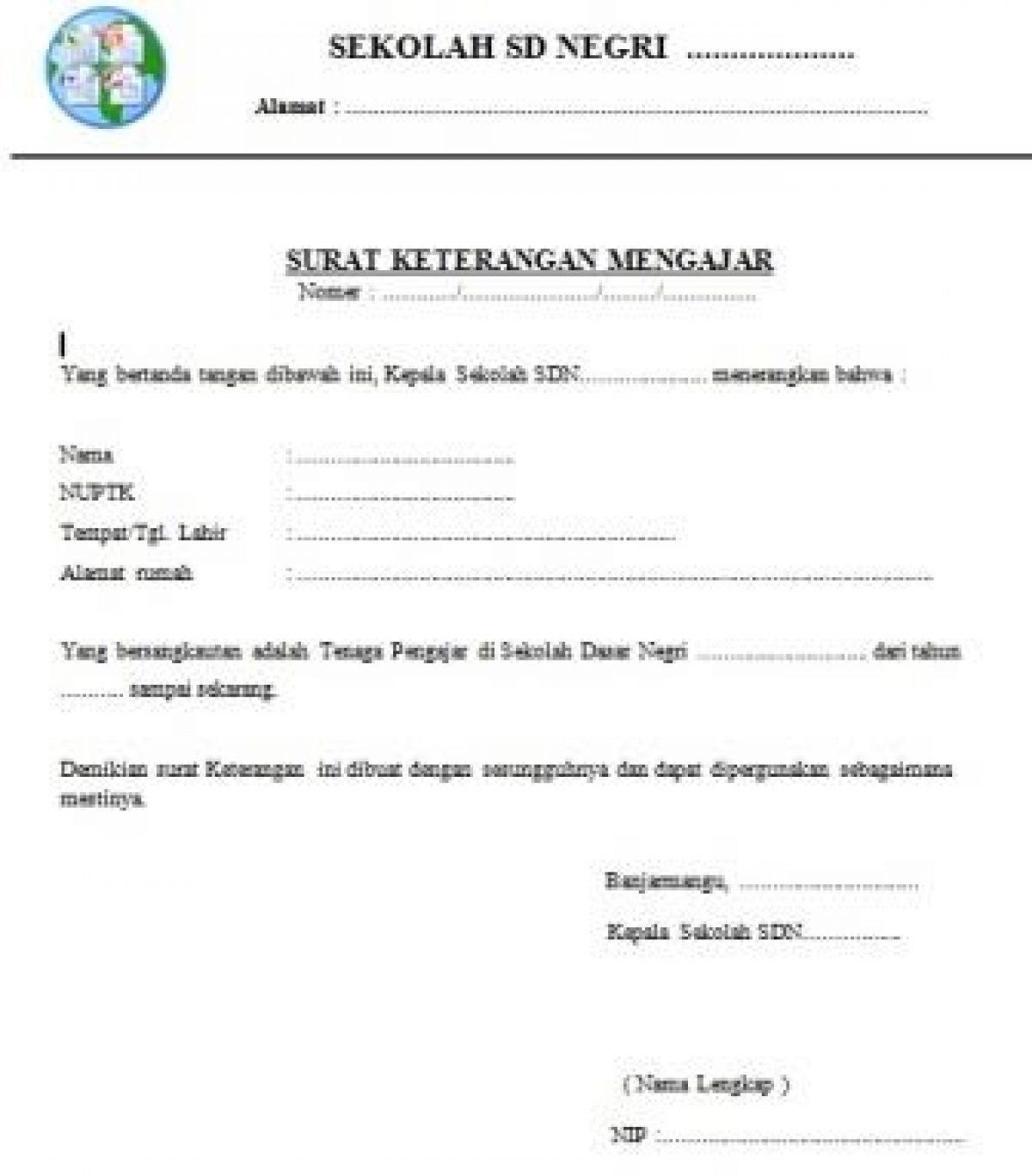 Detail Contoh Surat Keterangan Pernah Mengajar Koleksi Nomer 6 Detail Contoh Surat Keterangan Pernah Mengajar Koleksi Nomer 6