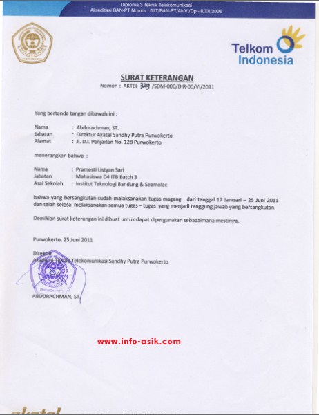 Detail Contoh Surat Keterangan Selesai Pkl Koleksi Nomer 33 Detail Contoh Surat Keterangan Selesai Pkl Koleksi Nomer 33