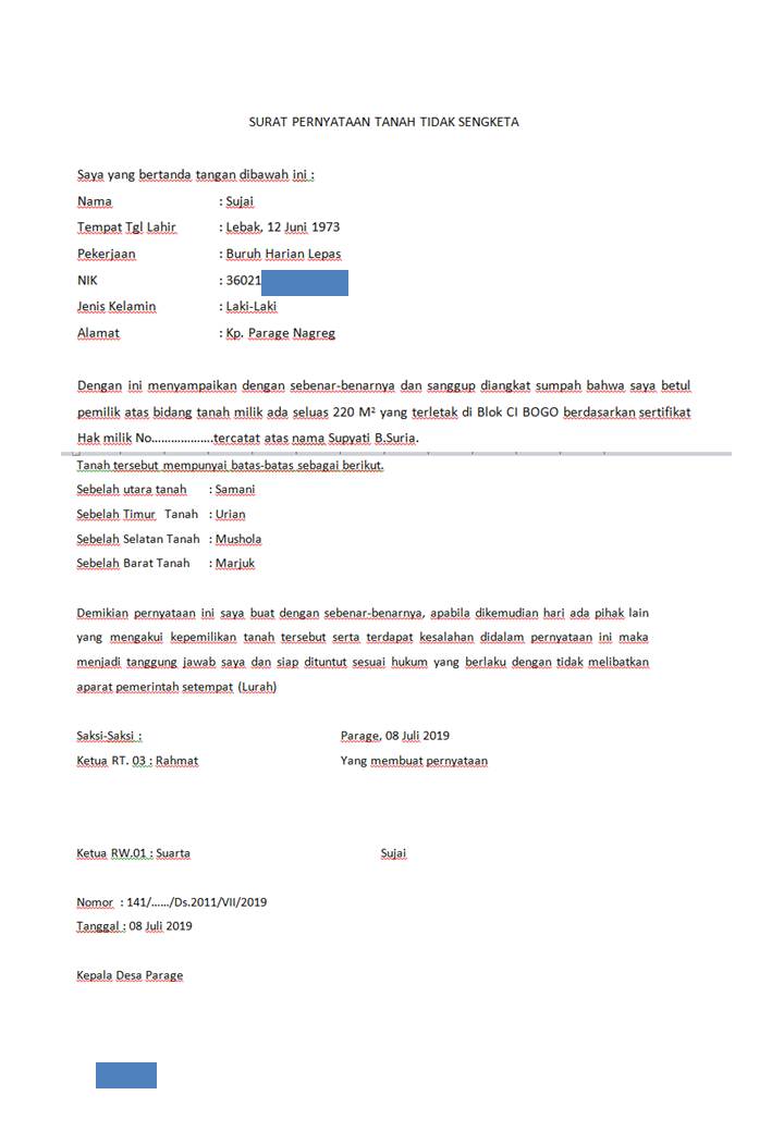 Detail Contoh Surat Keterangan Tanah Tidak Sengketa Dari Desa Koleksi ... Detail Contoh Surat Keterangan Tanah Tidak Sengketa Dari Desa Koleksi ...
