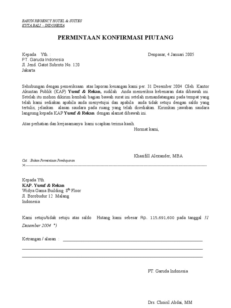 Contoh Surat Konfirmasi Hutang - 48+ Koleksi Gambar Contoh Surat Konfirmasi Hutang - 48+ Koleksi Gambar
