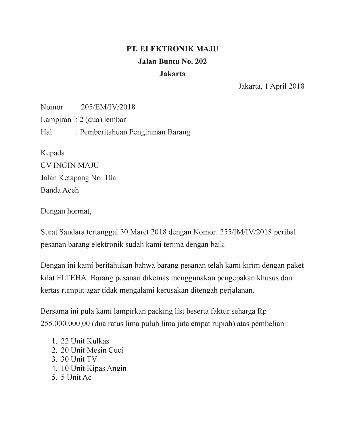 Detail Contoh Surat Konfirmasi Pesanan Barang Koleksi Nomer 56 Detail Contoh Surat Konfirmasi Pesanan Barang Koleksi Nomer 56