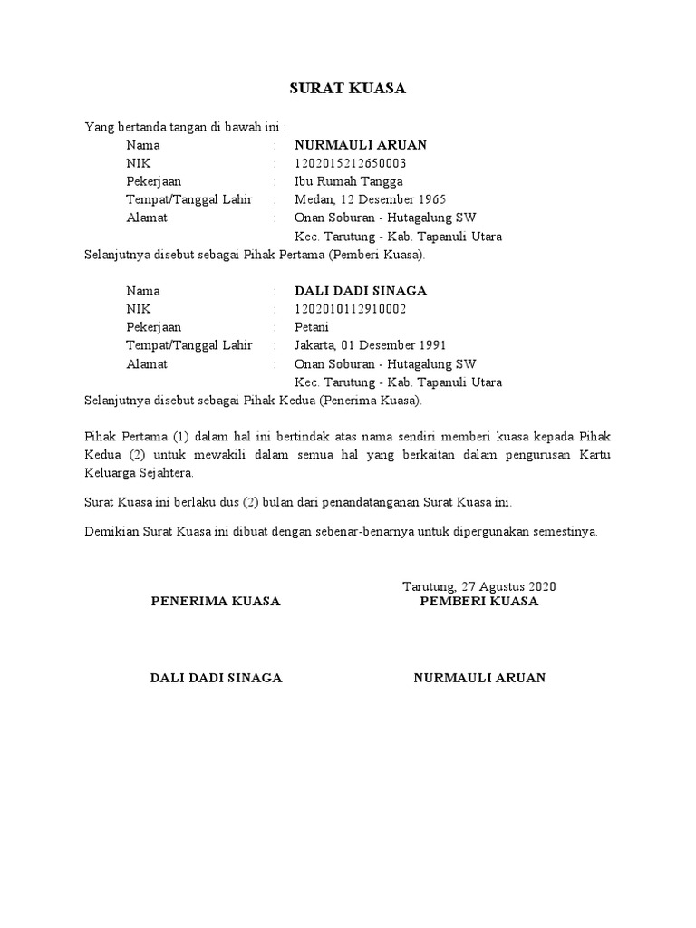 Contoh Surat Kuasa Pengurusan Kartu Keluarga - 57+ Koleksi Gambar Contoh Surat Kuasa Pengurusan Kartu Keluarga - 57+ Koleksi Gambar