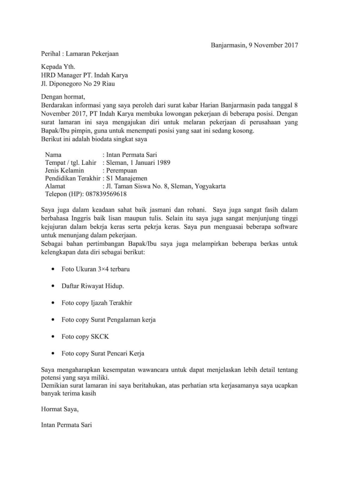 Detail Contoh Surat Lamaran Kerja Berdasarkan Inisiatif Sendiri Koleksi ... Detail Contoh Surat Lamaran Kerja Berdasarkan Inisiatif Sendiri Koleksi ...
