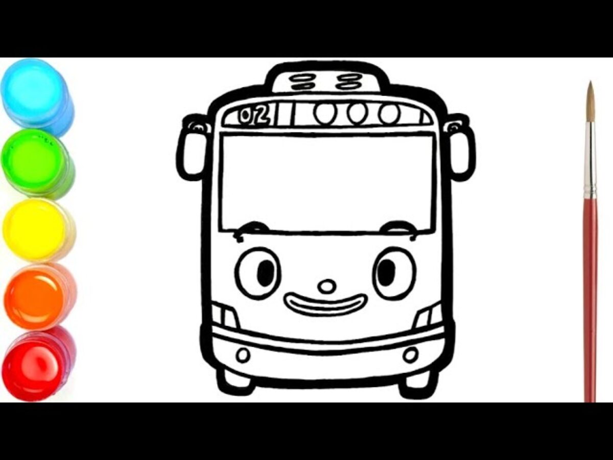 Detail Gambar Mewarnai Kartun Tayo Koleksi Nomer 34