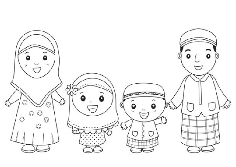 Detail Gambar Mewarnai Keluarga Muslim Koleksi Nomer 4 Detail Gambar Mewarnai Keluarga Muslim Koleksi Nomer 4