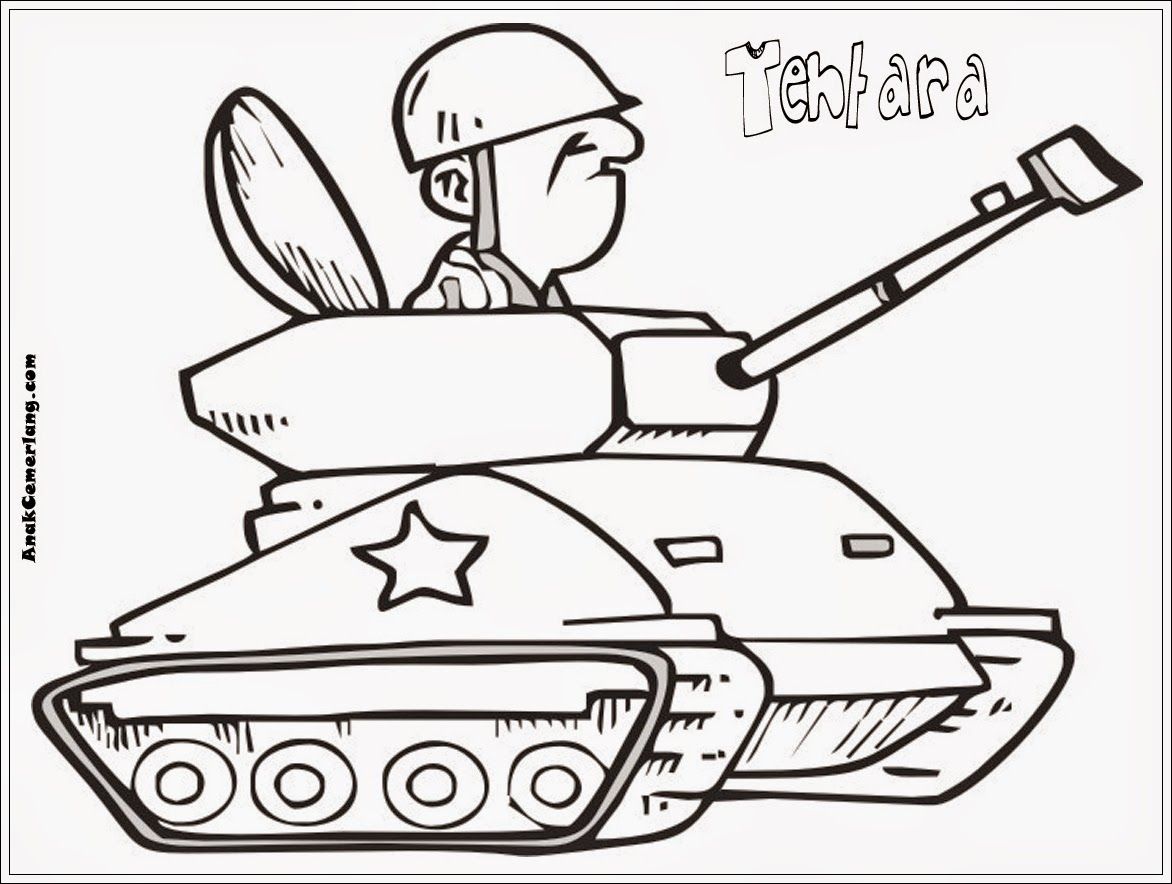 Gambar Mewarnai Tentara Gambar Mewarnai Tentara