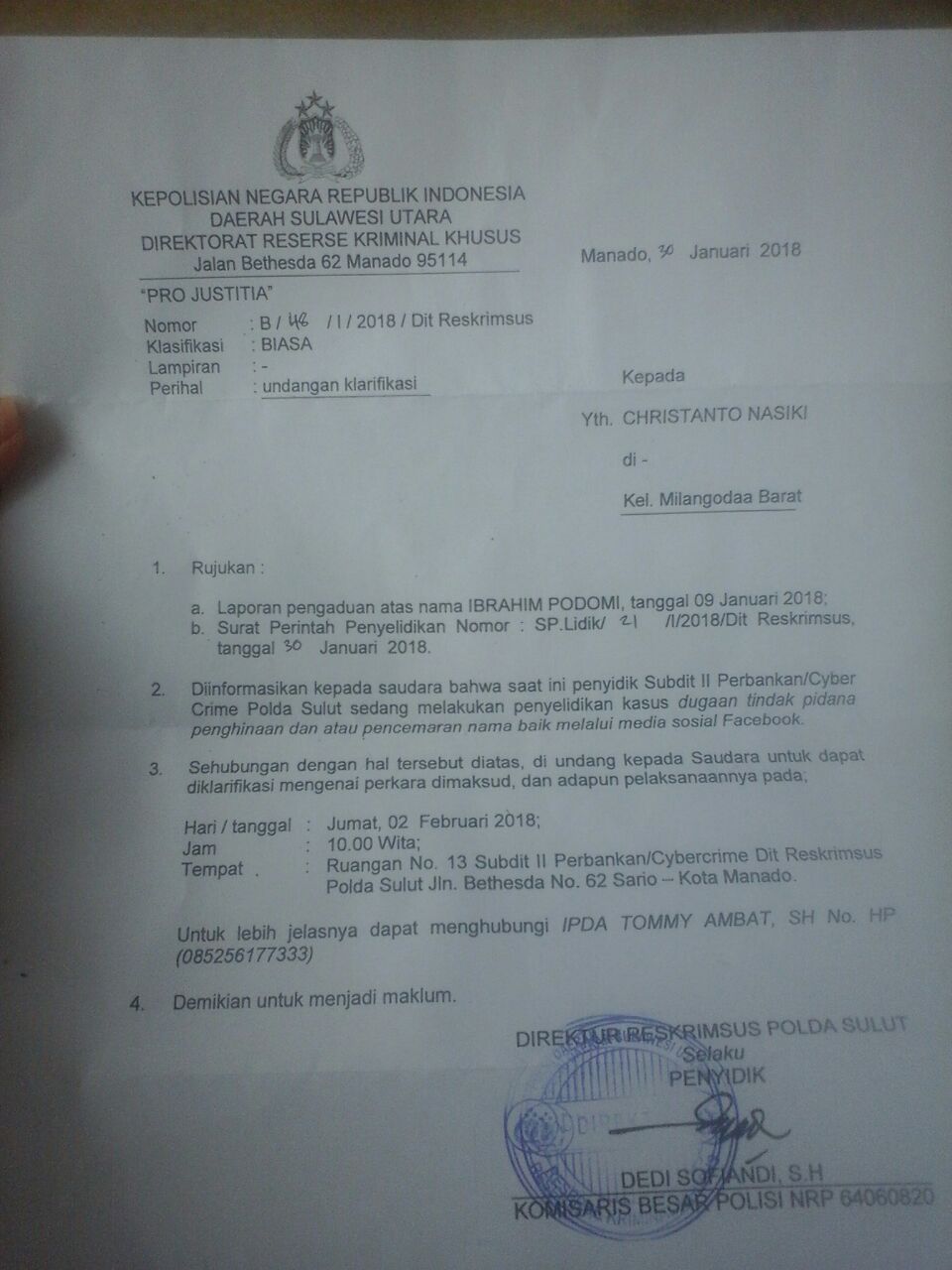 Detail Contoh Surat Laporan Pencemaran Nama Baik Koleksi Nomer 30